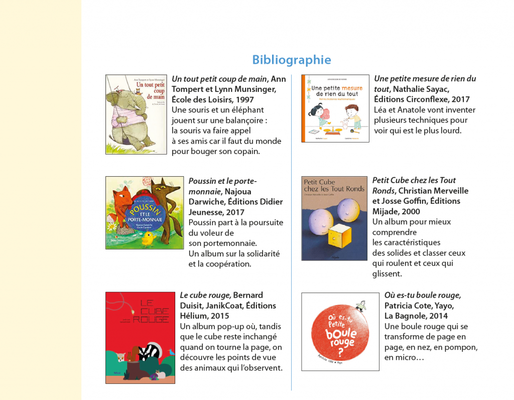 Albums, livres de maths